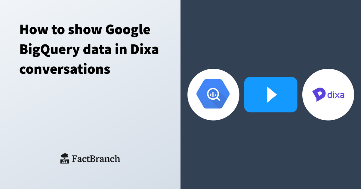 How to show Google BigQuery data in Dixa conversations